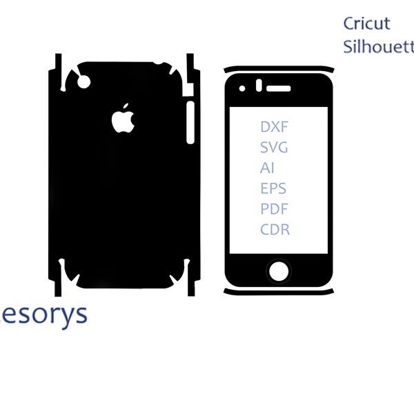 iPhone Skin Template - Etsy