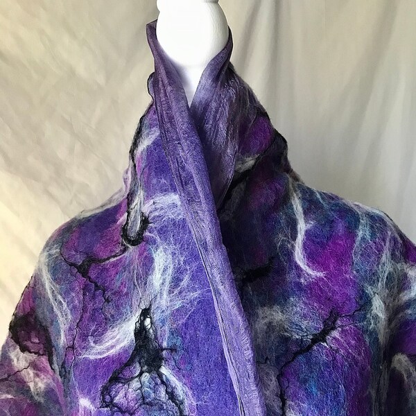 Cobweb Felted Scarf - Etsy