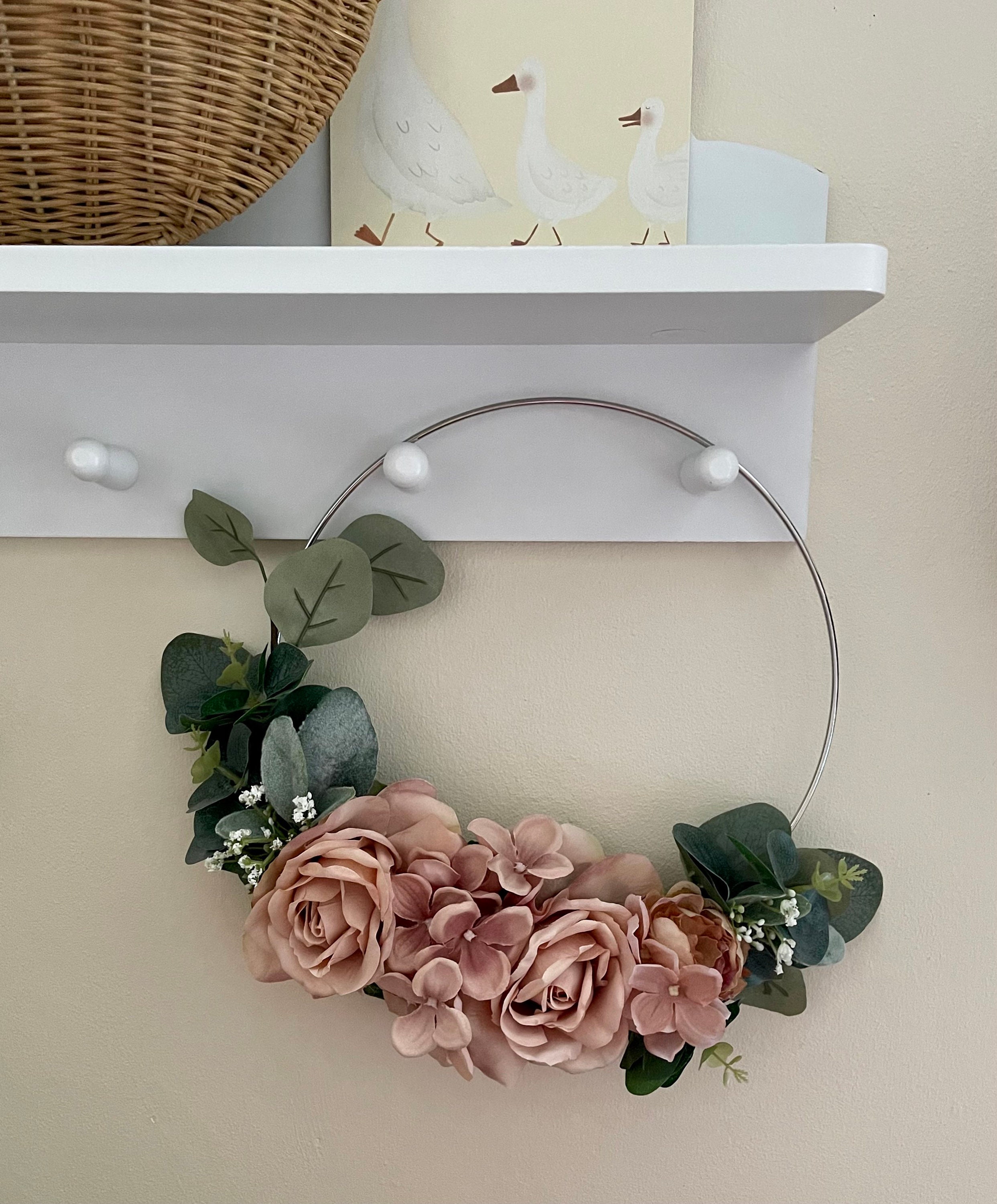 Artificial Floral Hoop Wreath Floral Hoop Bouquet Wedding - Etsy