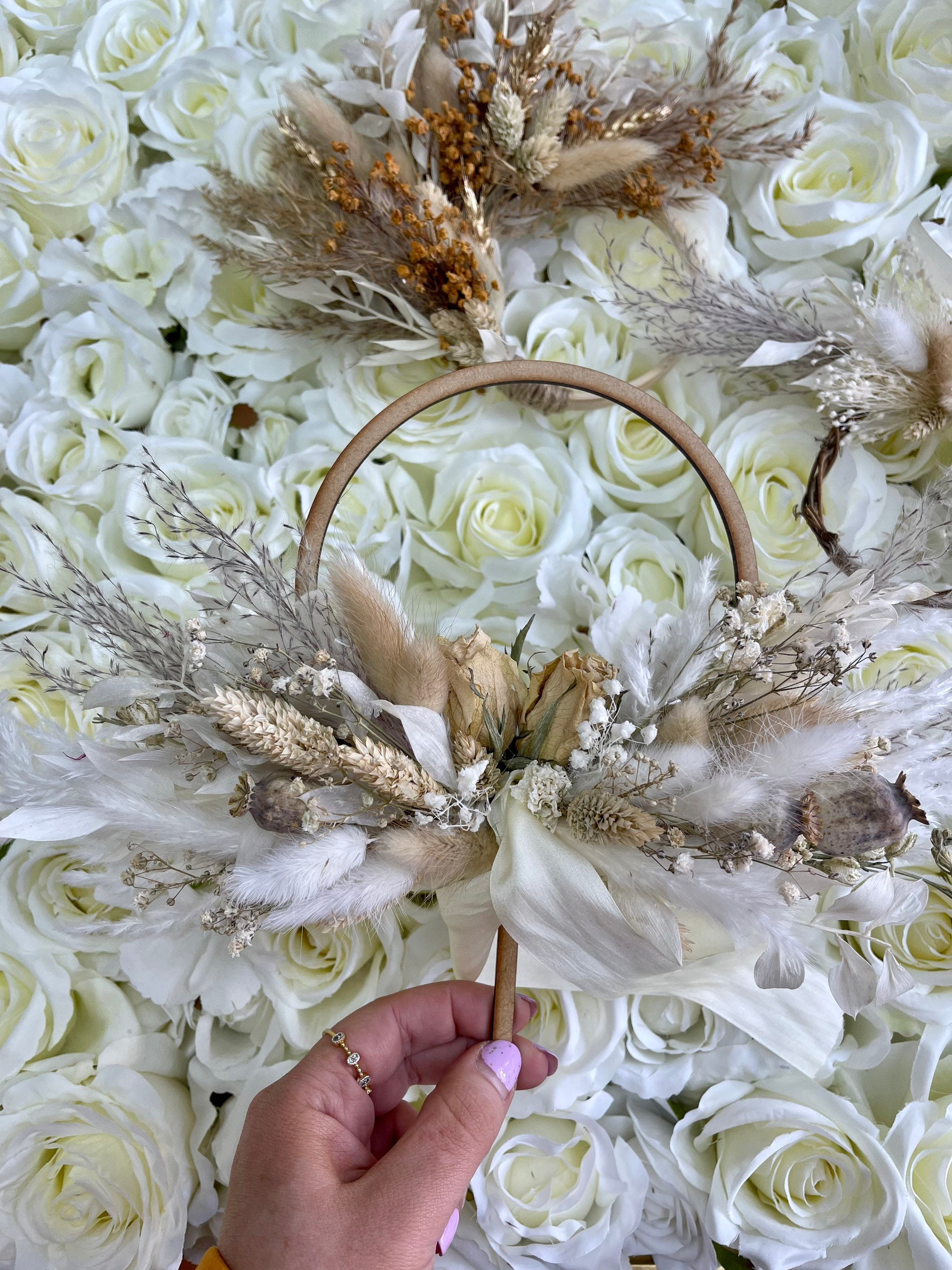 Dried Floral Cake Topper Floral Cake Arrangement Wedding - Etsy UK