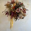 Large Silk Floral Hanging Installation Arrangement, Floral Cloud Arch ...