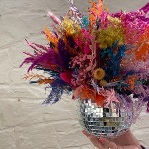 Floral Disco Ball, Wedding Centrepiece, Disco Ball Arrangement - Etsy UK