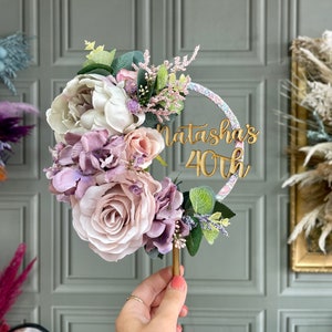 Liberty Floral Cake Topper - Birthday Cake Topper, First Birthday ...