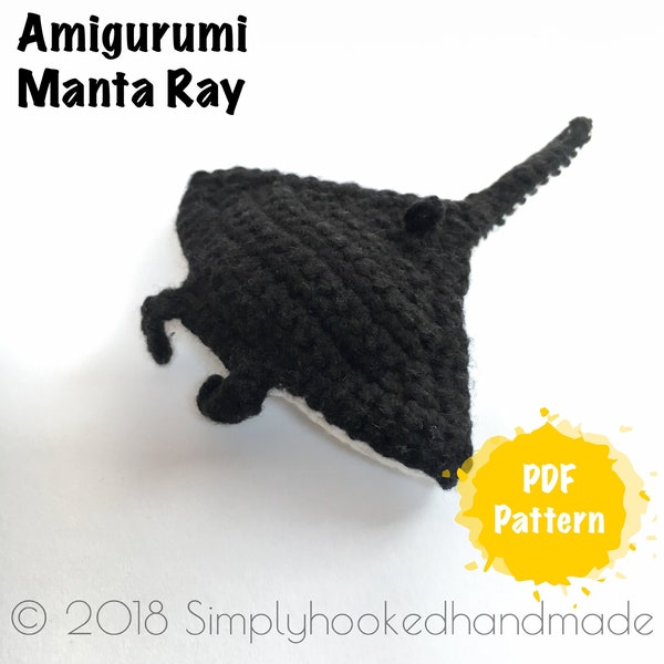 Crochet Manta Ray - Etsy