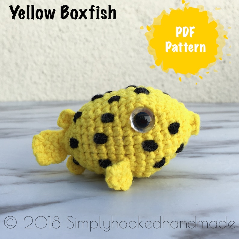Yellow Boxfish - Amigurumi Crochet Pattern - Etsy