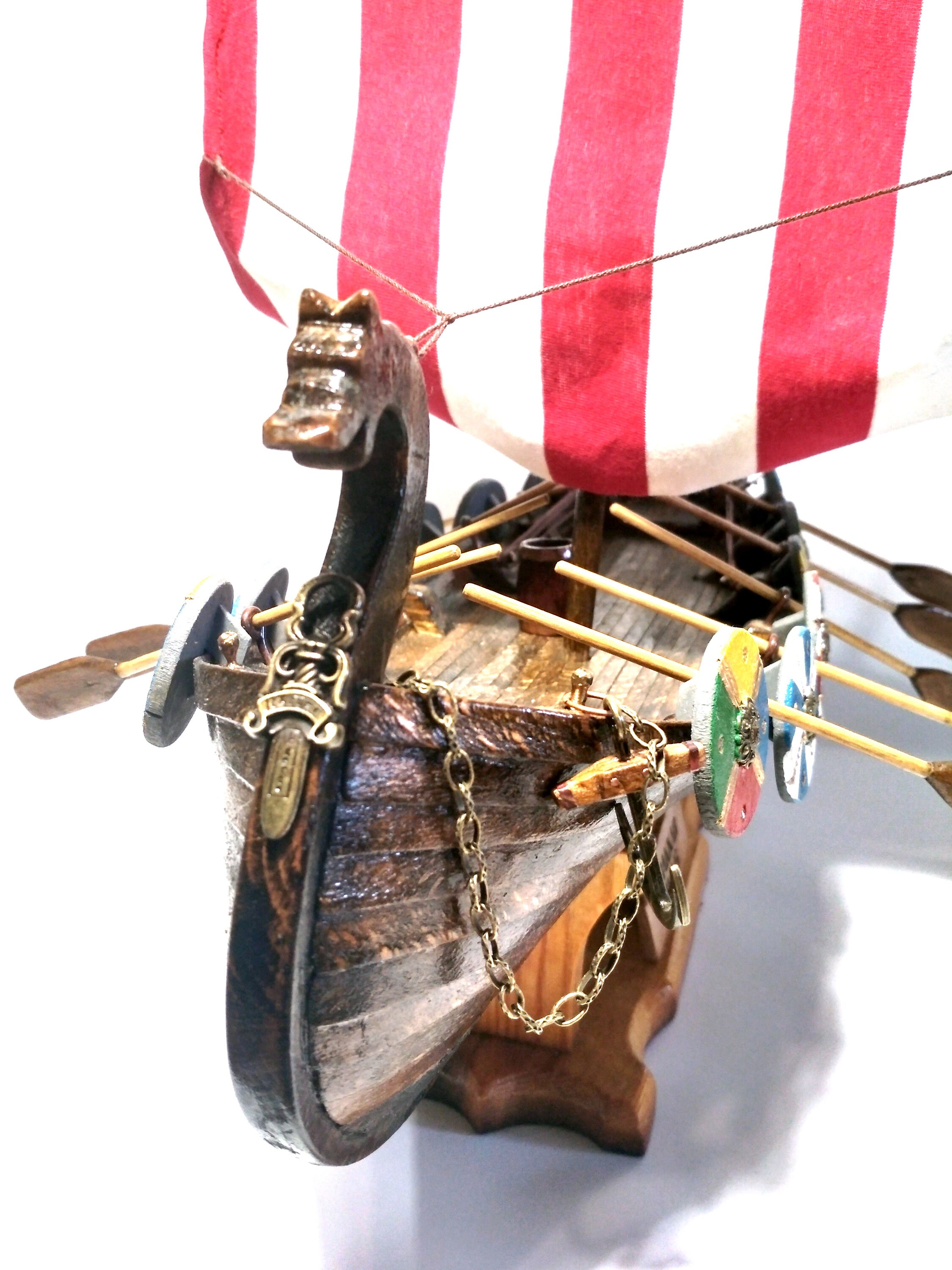 Drakkar Wikinger / Holz Modell boot / Langboot / Holzboot / | Etsy