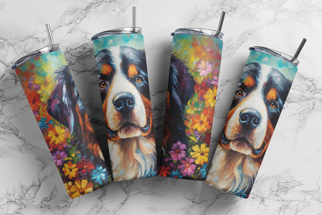 Dog Tumbler Wrap 20oz Sublimation Tumbler Design , 9.2x8.3 Straight ...
