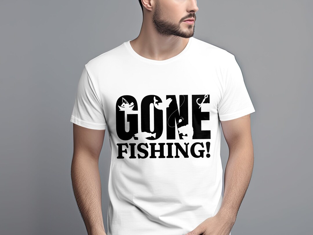 Gone Fishing SVG, Fish and Hook Clipart for Cricut, Fishing SVG Files ...