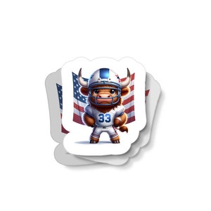 Highland Cow SVG, Patriotic Sports Mascot, Digital Clipart, Transparent ...