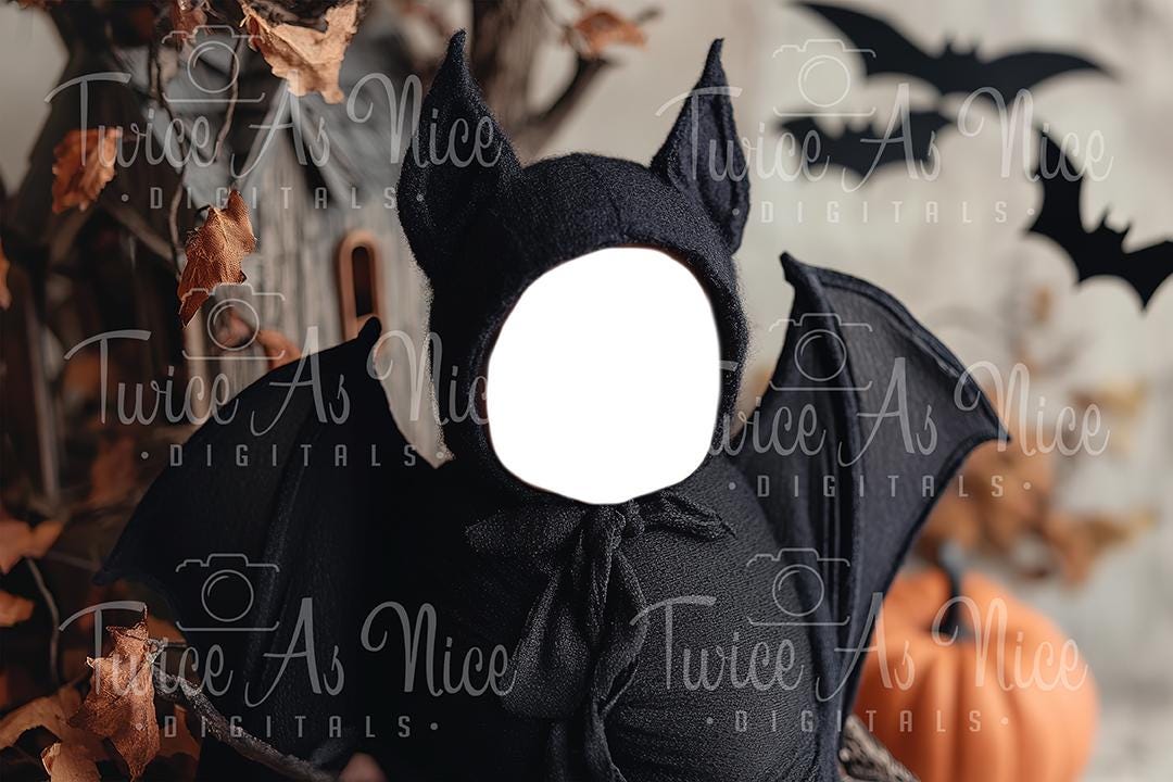 Newborn Digital Backdrop, Bat Background, Fall Digital Backdrop ...