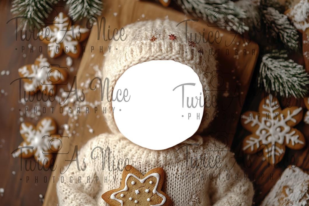 Christmas Face Insert Digital Backdrop, Digital Background, Newborn ...