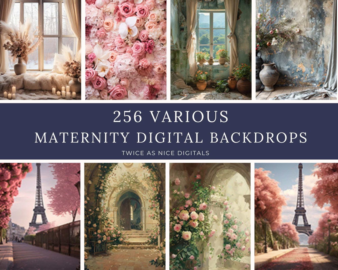 Massive Maternity Digital Backdrop Bundle - 256 Various Scenic & Fine ...