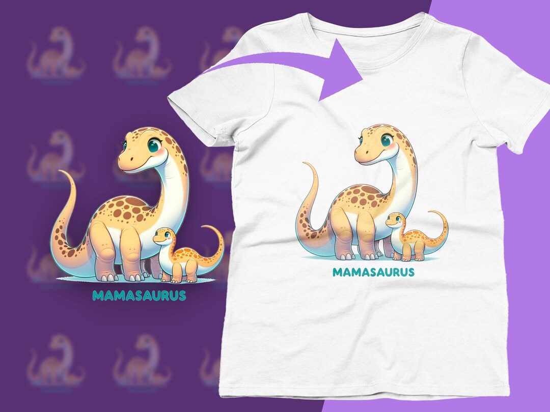 Mamasaurus SVG, Cute Dinosaur Family Design, Mama Saurus Png Shirt ...