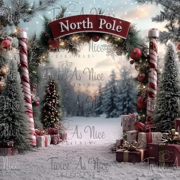 Christmas Digital Backdrop - Etsy