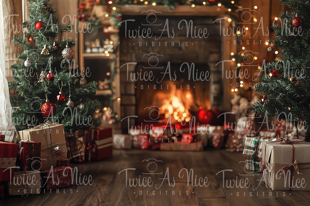 Christmas Digital Backdrop Child, Family Digital Background- Design ...