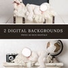 Newborn Digital Backdrop Face Insert Bundle, Floral Photography Prop ...