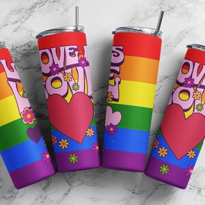 LBQT+ Pride Tumbler Wrap 20 Oz Sublimation Tumbler Design ,9.2x8.3 ...