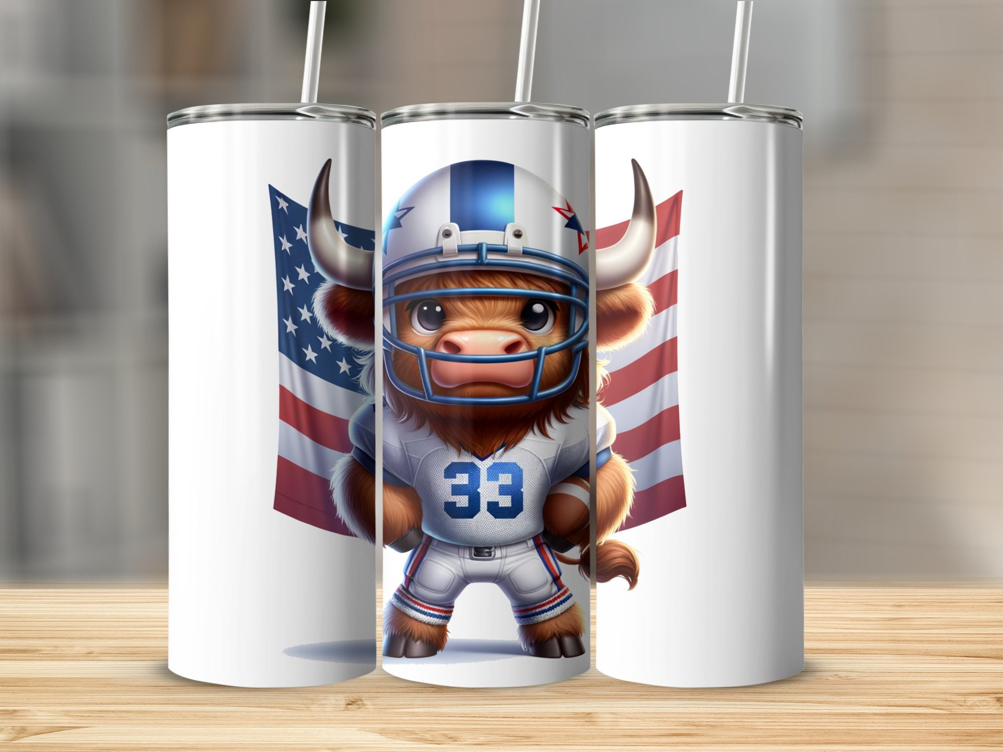 Highland Cow SVG, Patriotic Sports Mascot, Digital Clipart, Transparent ...