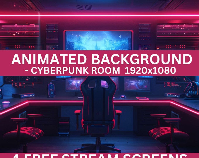 Animated Virtual Background A Cozy Evening Looped Vtuber Background ...
