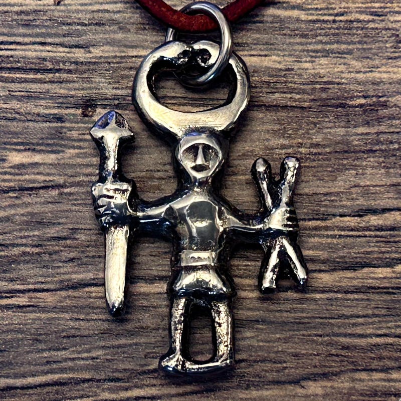 Viking Figure Pendant - Etsy UK