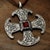 Silver Viking Saxon Canterbury Cross Pendant Necklace With Garnet - Etsy