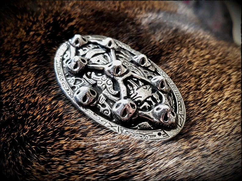 Viking Saxon Chunky Tortoise Shell Brooch Cloak Pin Badge | Etsy UK