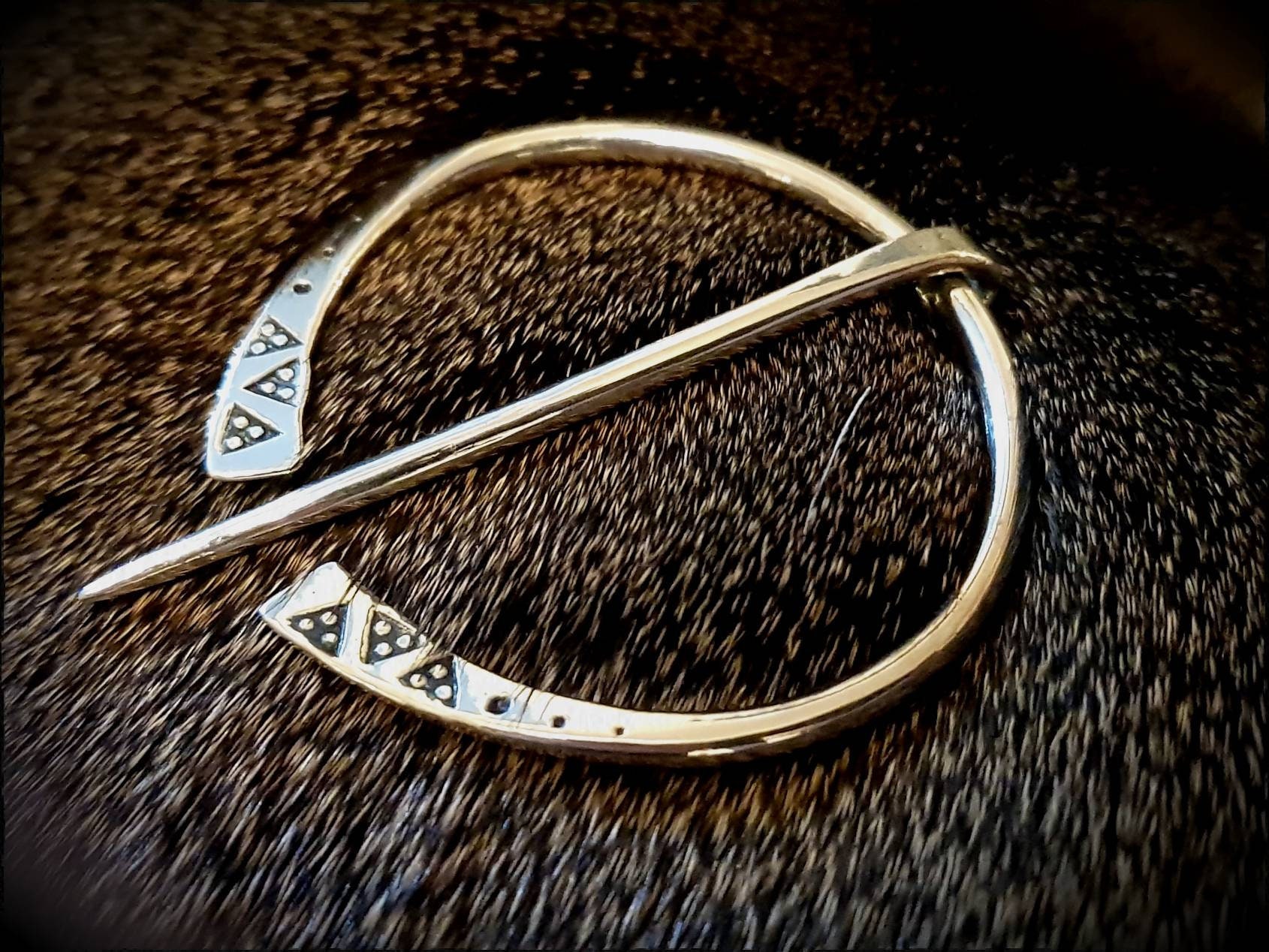 Viking Saxon Penannular Fibula Cloak Pin Brooch | Etsy