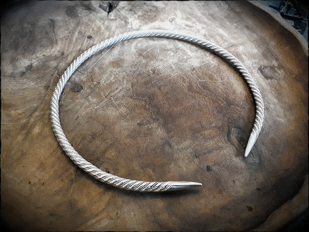 Sterling Silver Viking Celtic Torc - Etsy