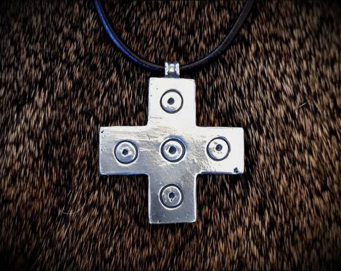 Gold and Enamel Saxon Cross Pendant - Etsy UK