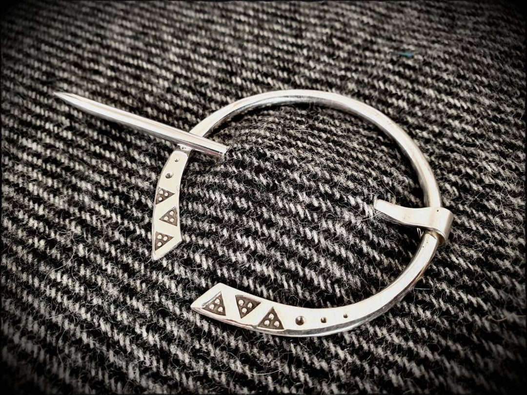 Sterling Silver Viking Saxon Celtic Penannular Brooch Cloak Pin - Etsy UK