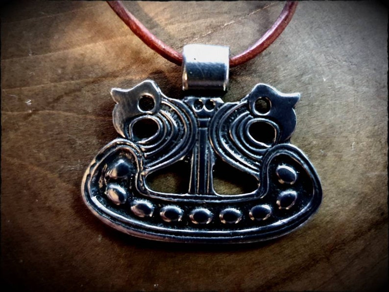 Danish Viking Dragon Ship Pendant - Etsy
