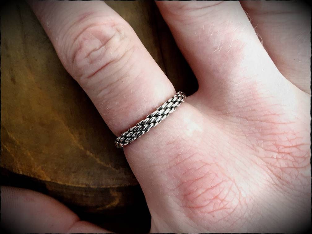 Sterling Silver .925 Hand Forged Viking Ring - Etsy UK