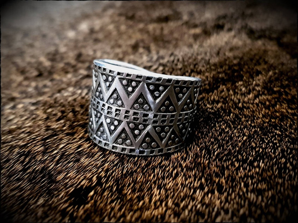 Viking Pewter Ring Replica From Birka - Etsy