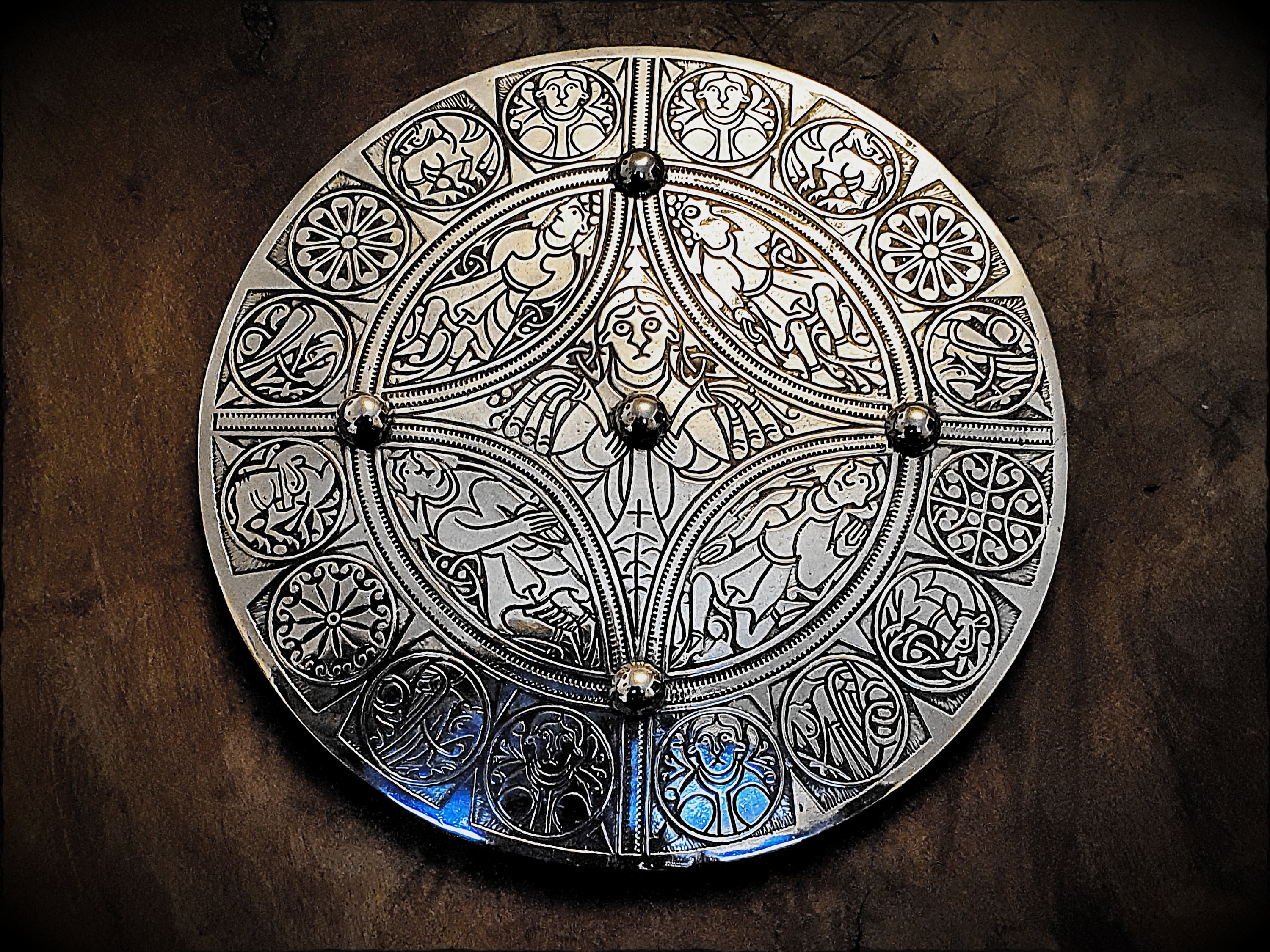 Anglo Saxon Fuller Disc Brooch - Etsy UK