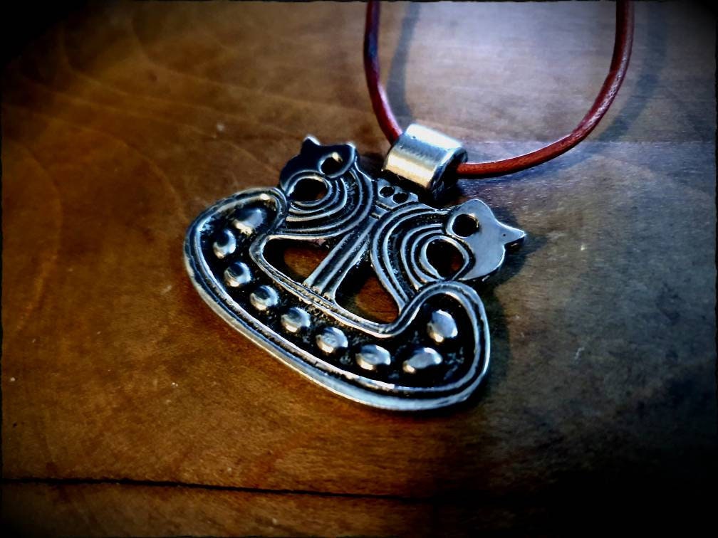 Danish Viking Dragon Ship Pendant | Etsy