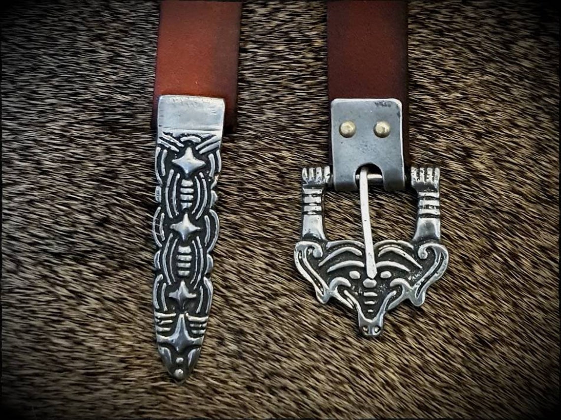 Viking Saxon Belt With Buckle and End Tip - Etsy