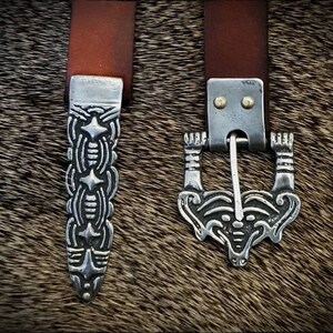 Viking Saxon Belt With Buckle and End Tip - Etsy
