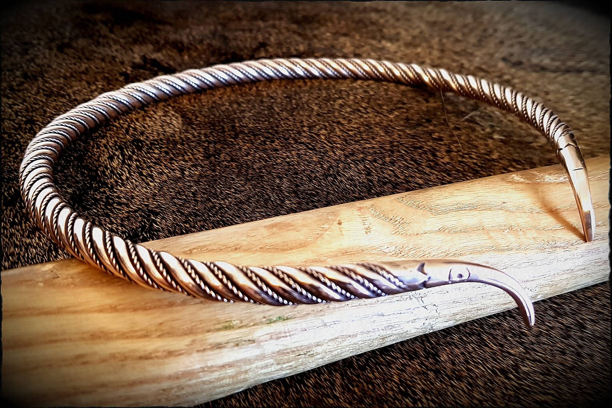 Viking Norse Bronze Raven Torc hugin and Munin | Etsy