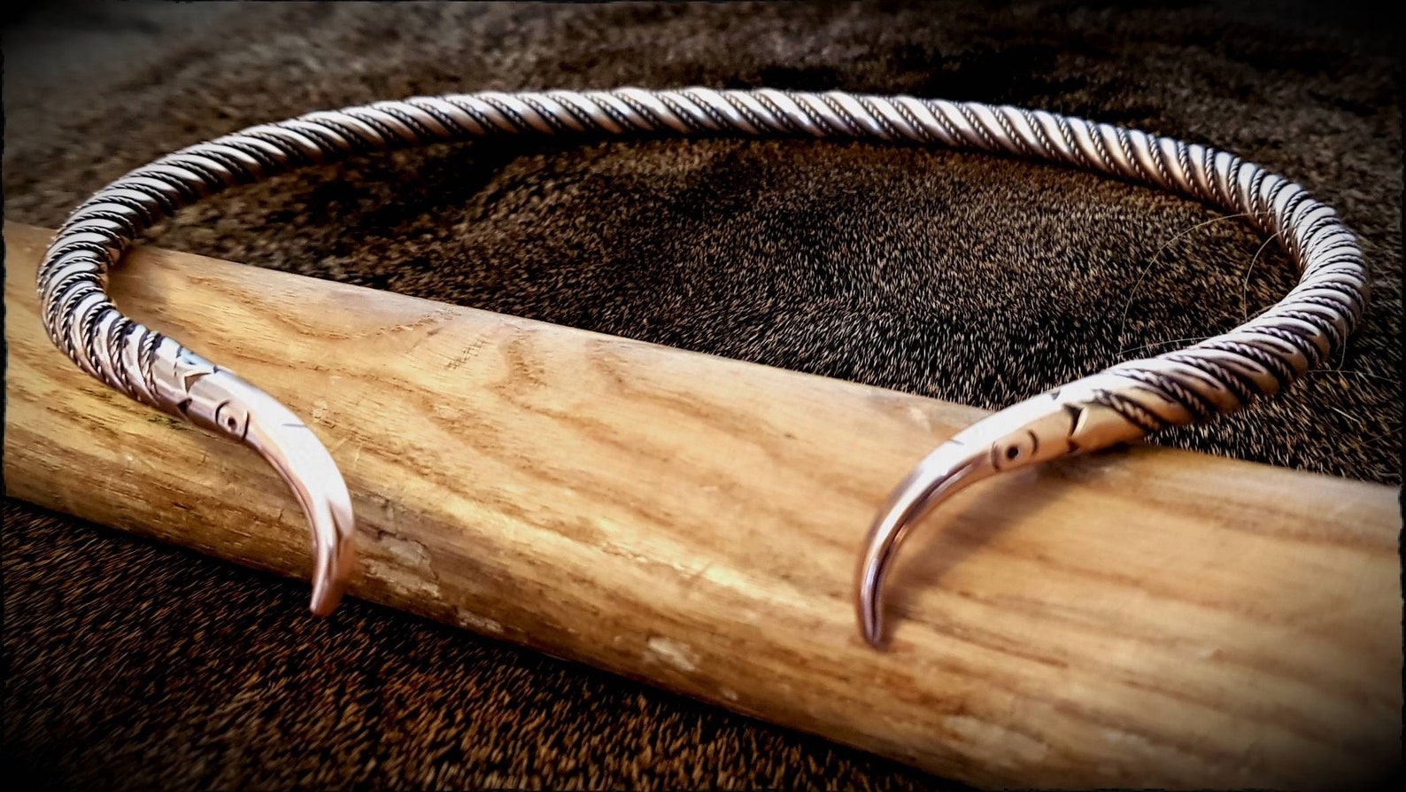 Viking Norse Bronze Raven Torc hugin and Munin | Etsy