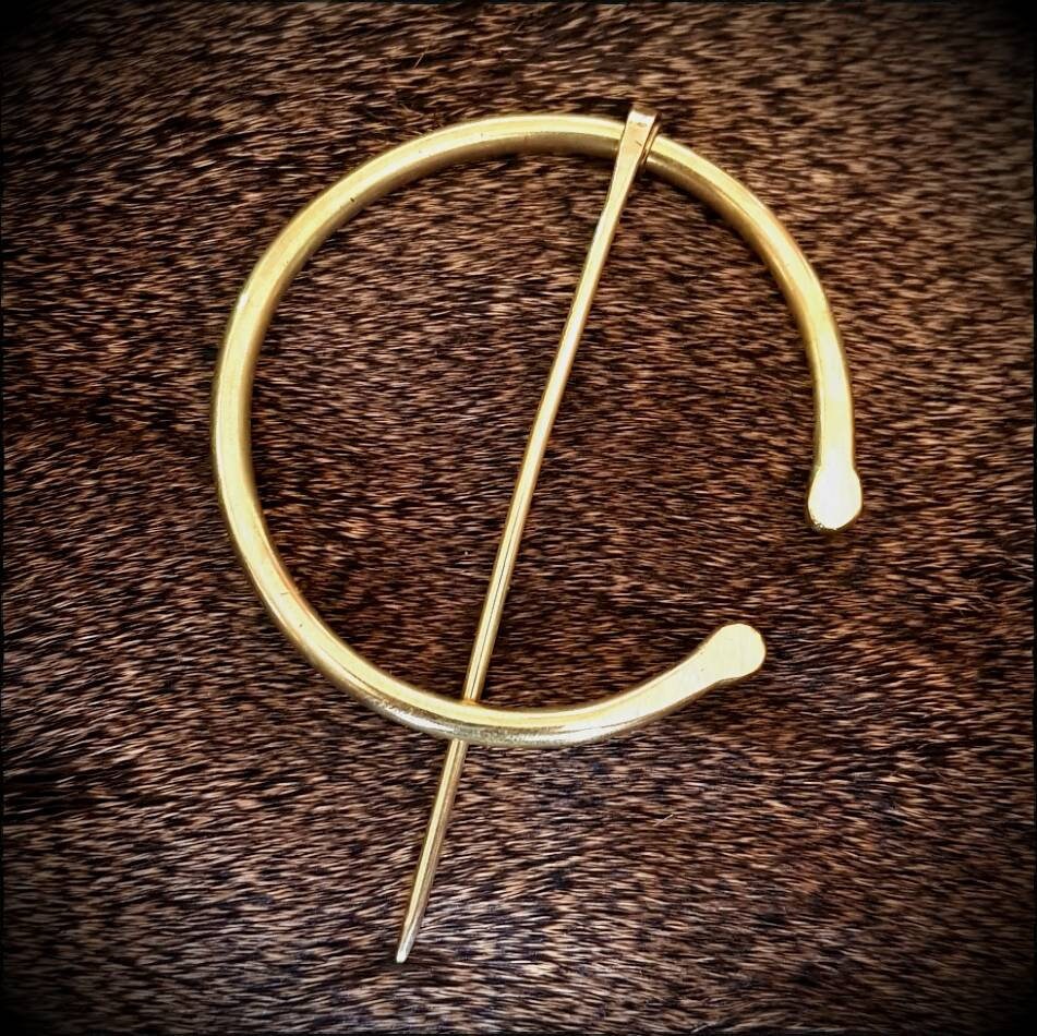 Viking Saxon Celtic Penannular cloak Pin - Etsy UK