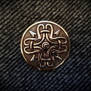 Viking Norse Bronze Circular Disc Brooch - Etsy UK