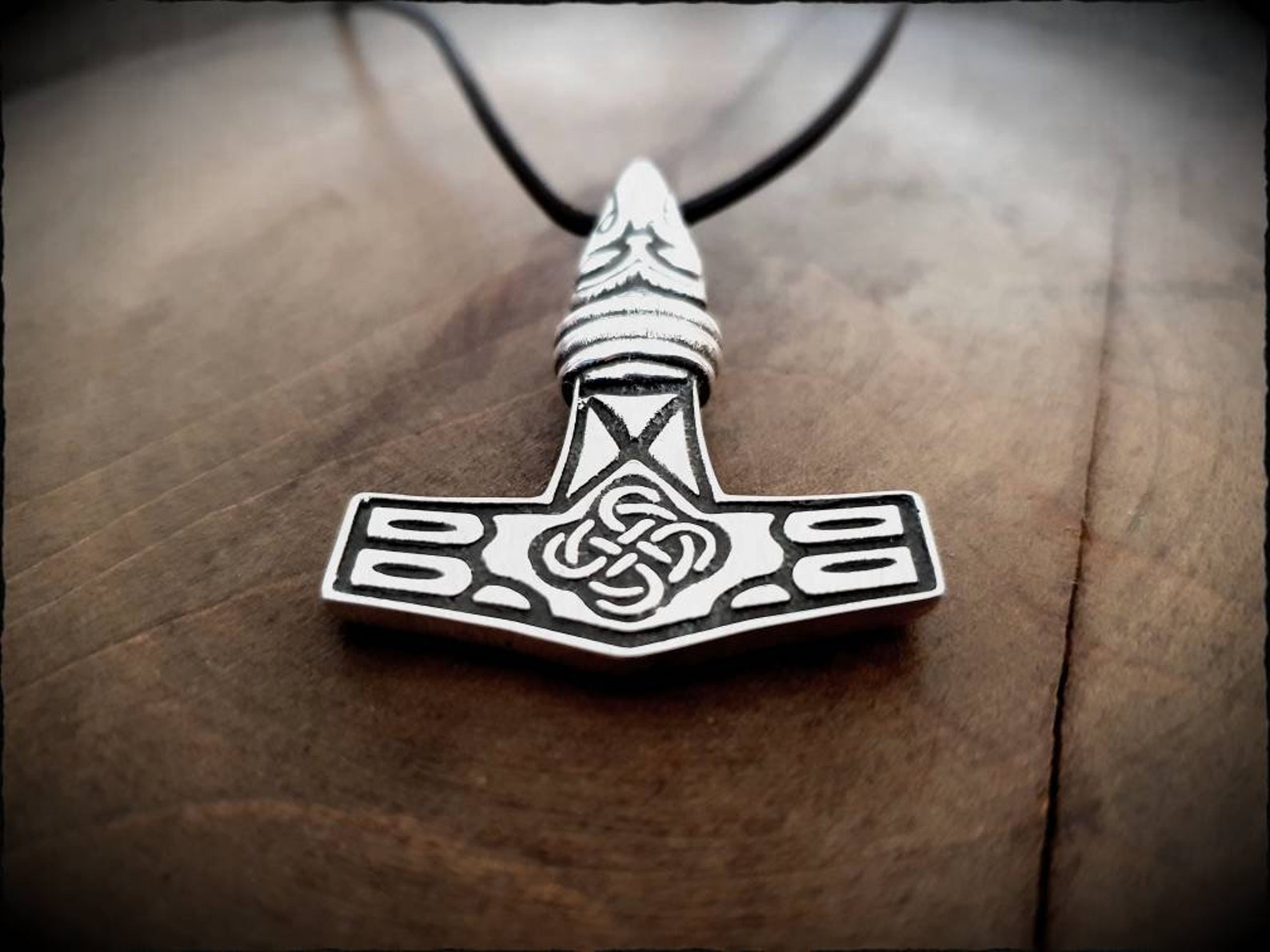 Sterling Silver Raven Mjolnir Thors Hammer - Etsy