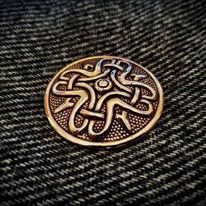 Viking Norse Bronze Circular Disc Brooch - Etsy UK