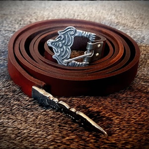 Viking Saxon Belt With Buckle and End Tip - Etsy