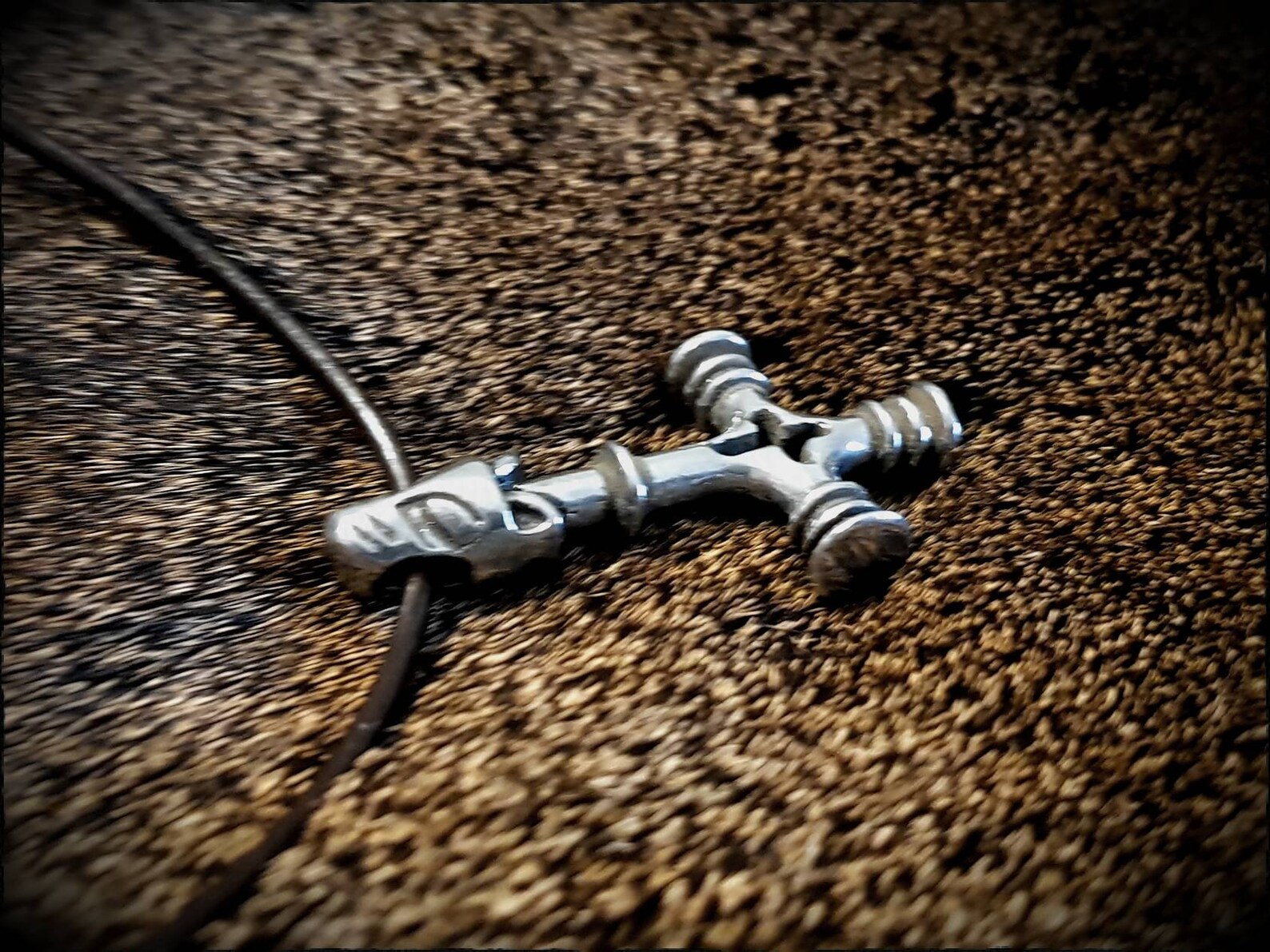 Viking Wolf Cross Hammer Mjölnir Pendant Necklace - Etsy UK