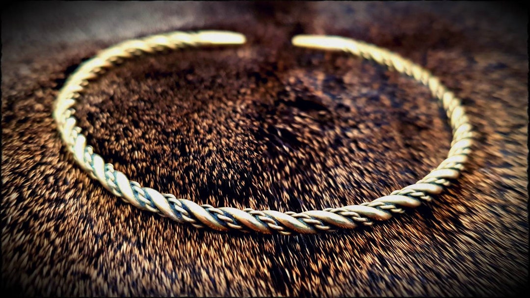 Viking Bronze Twisted Bracelet Arm Ring - Etsy
