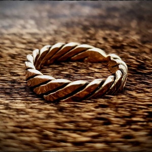 Viking Saxon Twisted Ring - Etsy