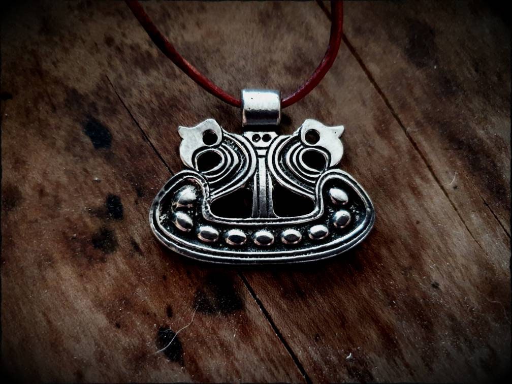 Danish Viking Dragon Ship Pendant | Etsy