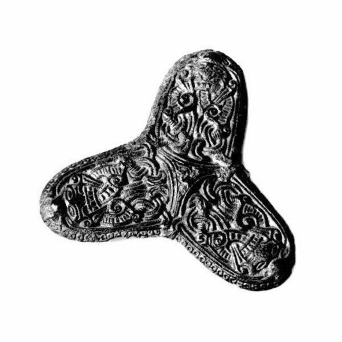 Viking Trefoil Brooch Pin - Etsy