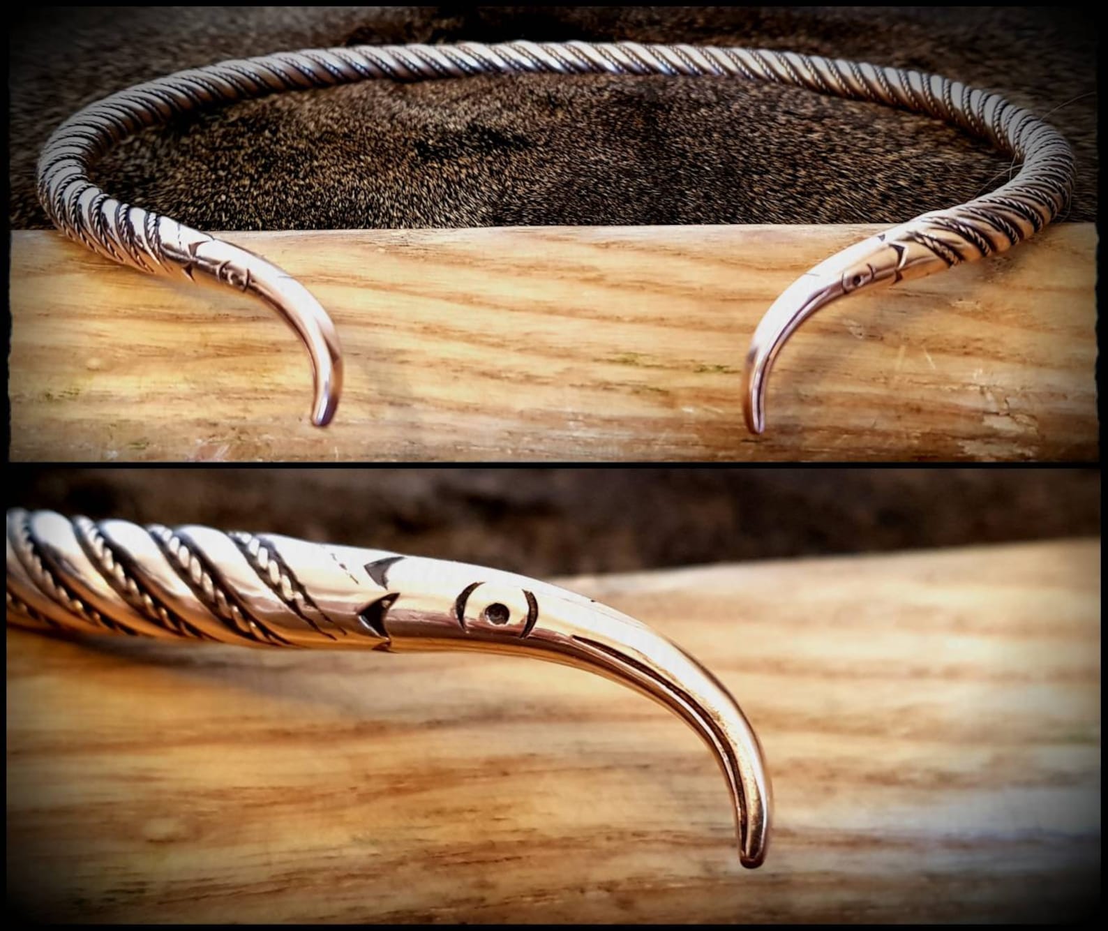 Viking Norse Bronze Raven Torc hugin and Munin | Etsy